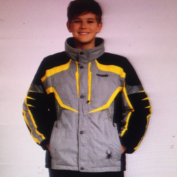 Jackets & Coats | Spyder Kids Gray And Yellow Jacket | Poshmark